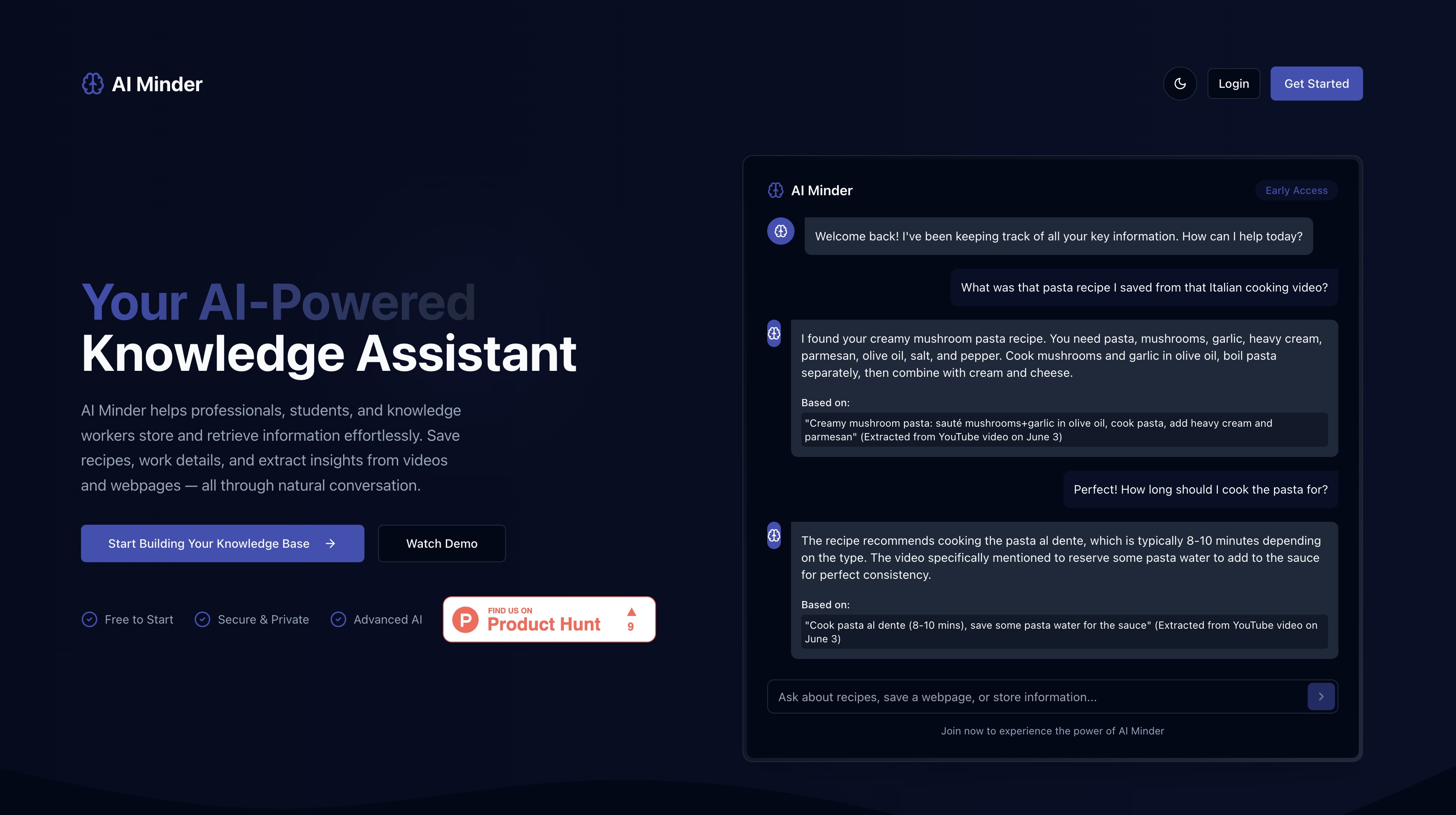 AI Minder - Your AI-Powered Knowledge Assistant